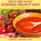 Grandma's Homemade Spaghetti Sauce Recipe - Feels Like Home™