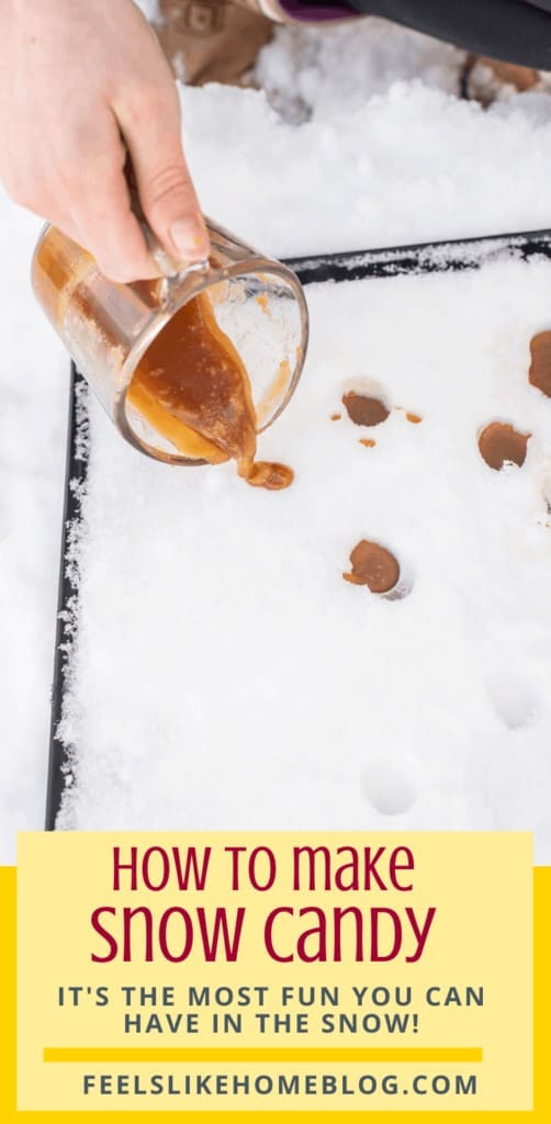 How to Make Maple Syrup Snow Candy - A Fun Thing to Do in the Snow