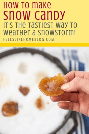 How to Make Maple Syrup Snow Candy - Fun in the Snow