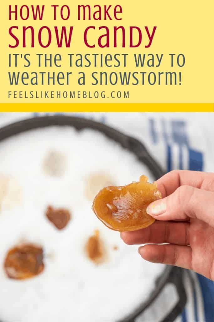 How to Make Maple Syrup Snow Candy - Fun in the Snow