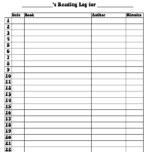 Simple Printable Reading Log for Kids - Feels Like Home™