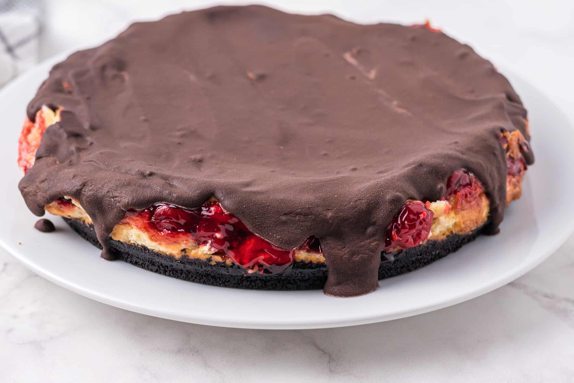 Chocolate Cherry Cheesecake Recipe - Feels Like Home™