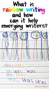 What is Rainbow Writing and How Does It Help Emerging Writers? - Feels ...