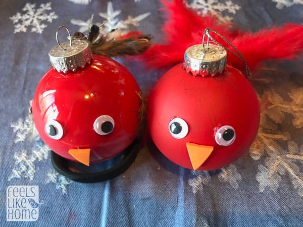 Cute Bird Ornament - DIY Christmas Craft for Kids - Feels Like Home™