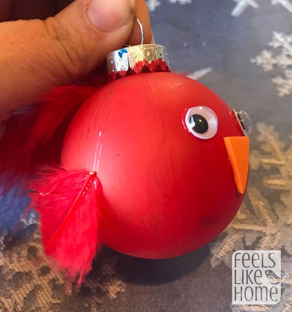 Cute Bird Ornament - DIY Christmas Craft for Kids - Feels Like Home™