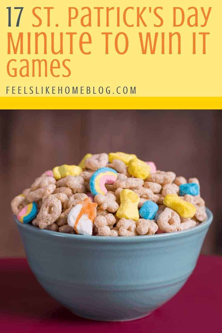 17 St. Patrick's Day Minute to Win It Games for Kids and Families