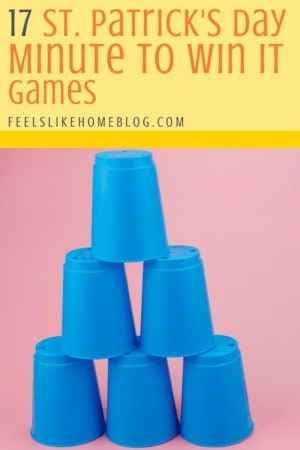 17 St. Patrick's Day Minute to Win It Games for Kids and Families