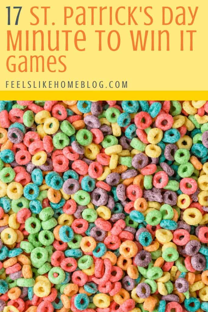 17 St. Patrick's Day Minute to Win It Games for Kids and Families