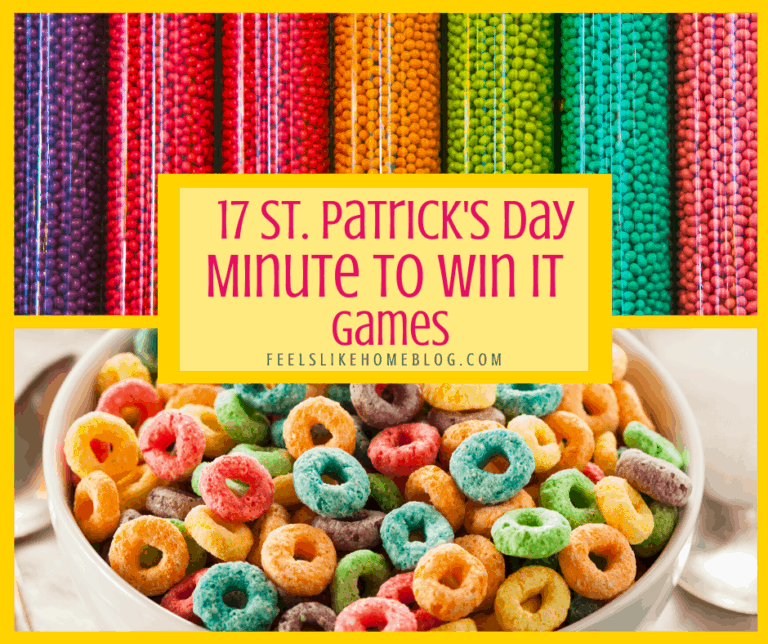 17 St. Patrick's Day Minute to Win It Games for Kids and Families
