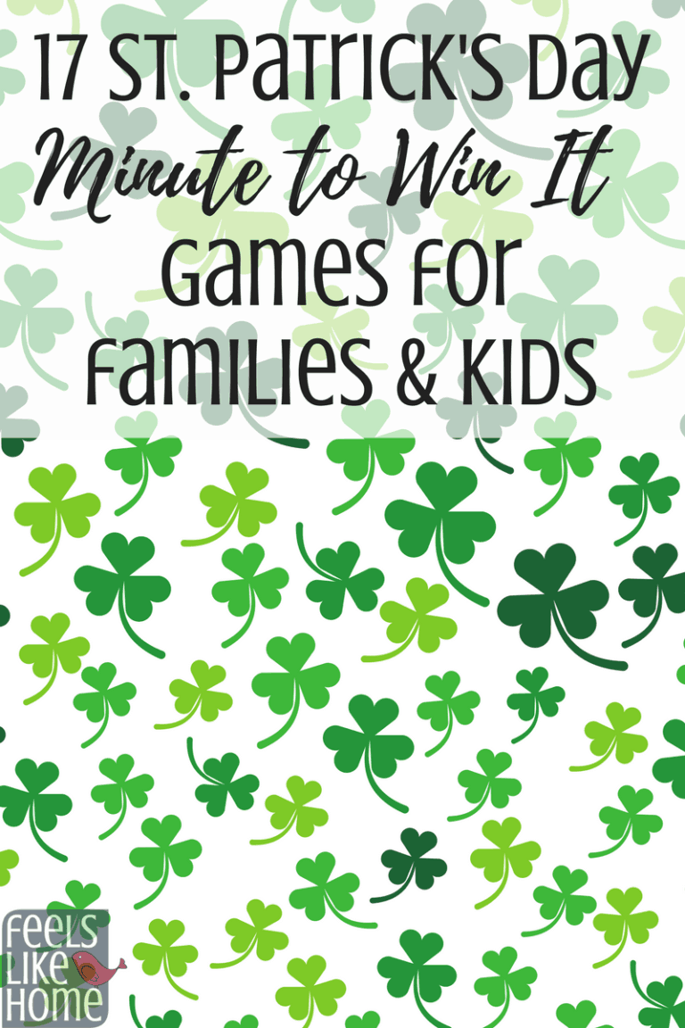 17 St. Patrick's Day Minute to Win It Games for Kids and Families
