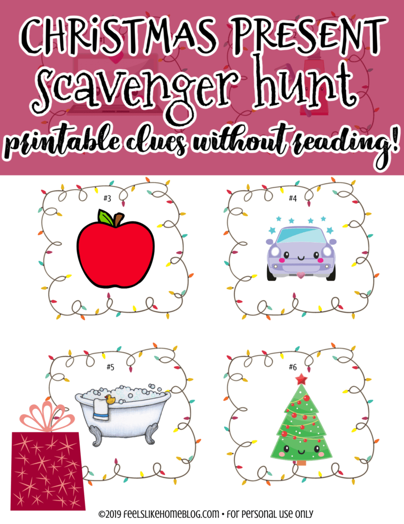 Christmas Scavenger Hunt - No Reading Required - Feels Like Home™