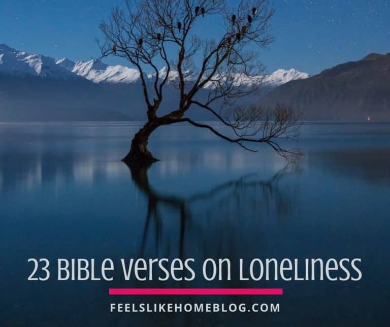 23 Bible Verses on Loneliness - Feels Like Home™