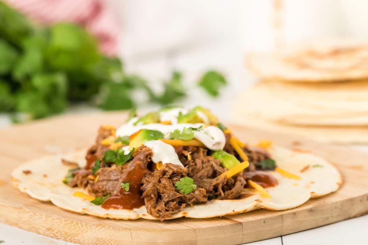 Easy Shredded Beef Tacos in the Instant Pot - Feels Like Home™