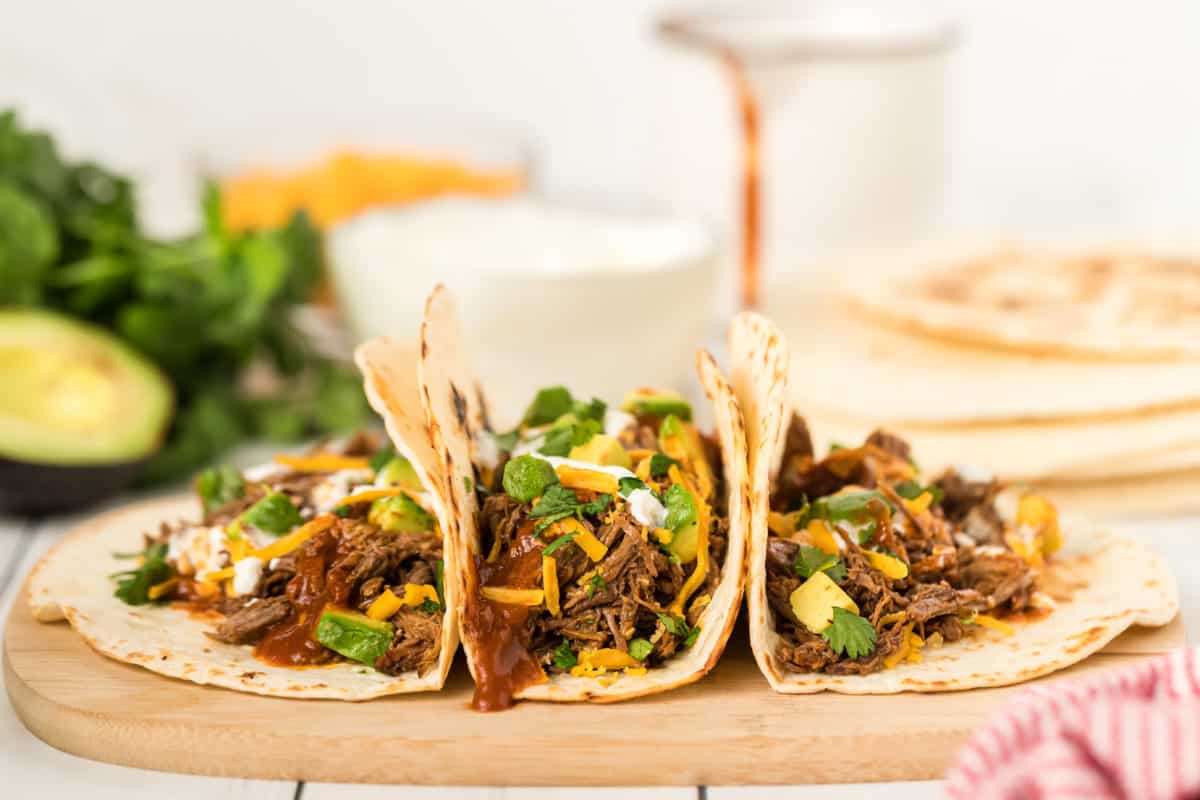 Easy Shredded Beef Tacos in the Instant Pot - Feels Like Home™