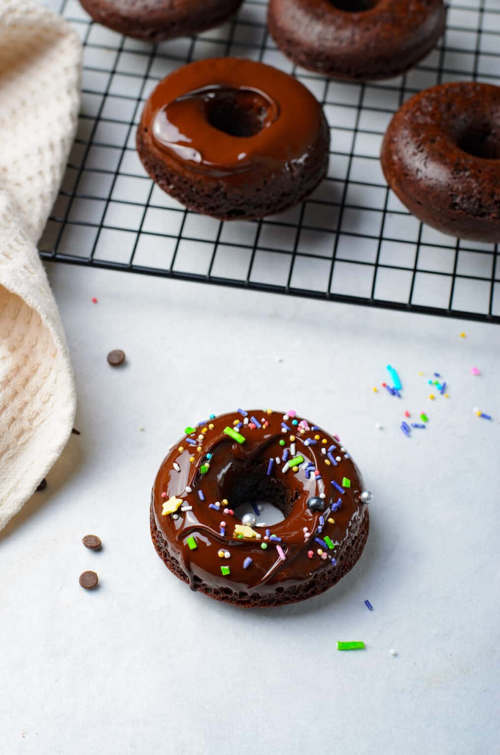 Baked Double Chocolate Donut Recipe - Feels Like Home™