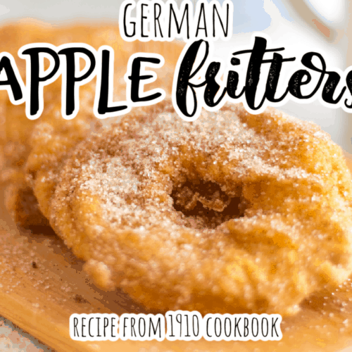 Homemade German Apple Fritters from a Vintage 1910 Cookbook