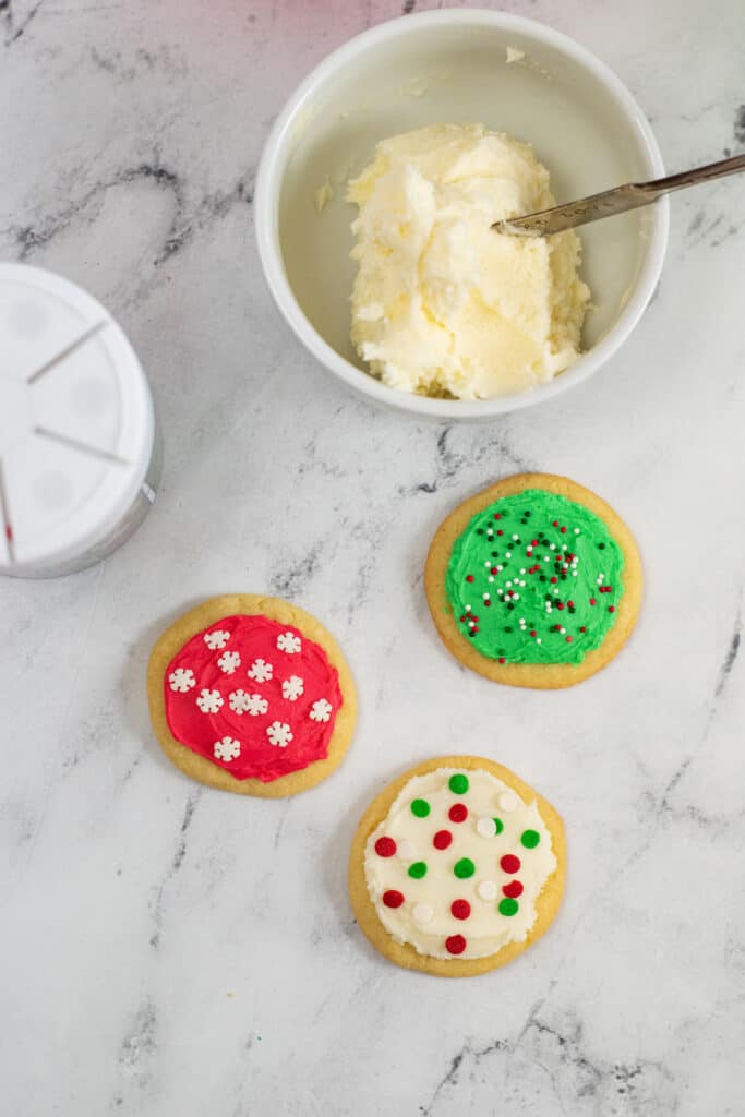 Christmas Sugar Cookies with Buttercream Frosting