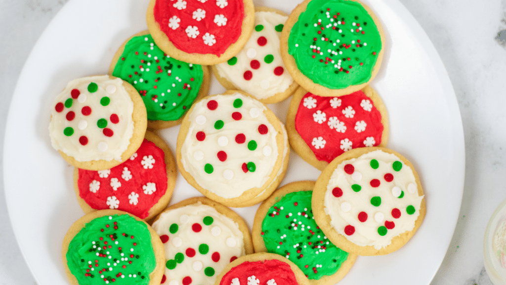 Christmas Sugar Cookies with Buttercream Frosting