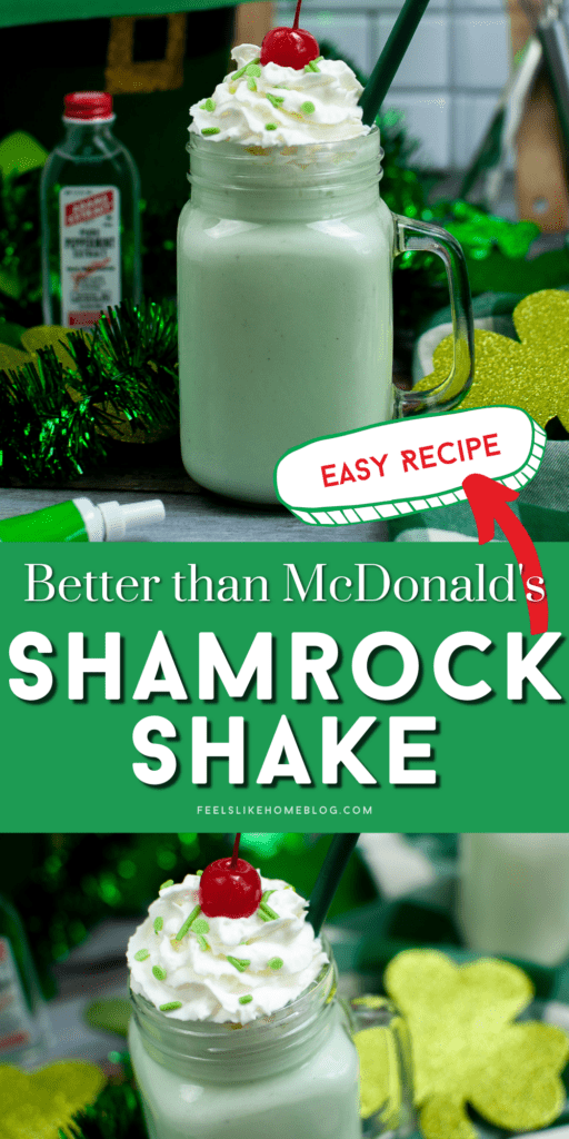Homemade Shamrock Shake Recipe - Feels Like Home™