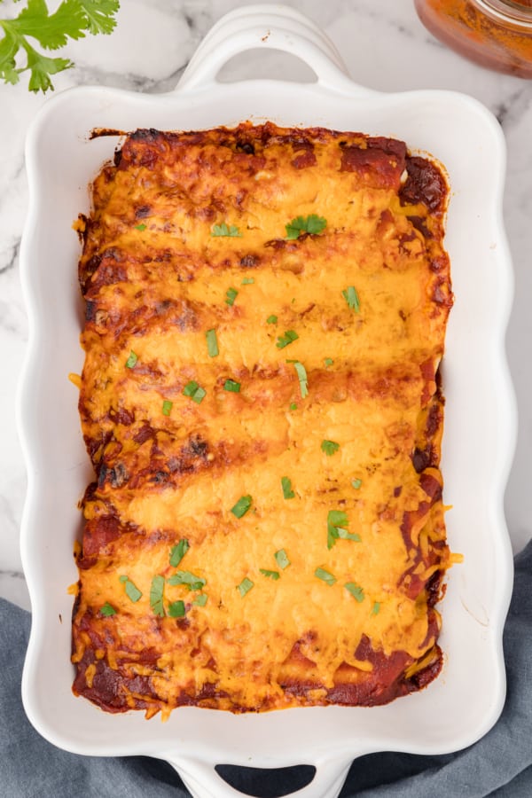 The Best BBQ Chicken Enchiladas