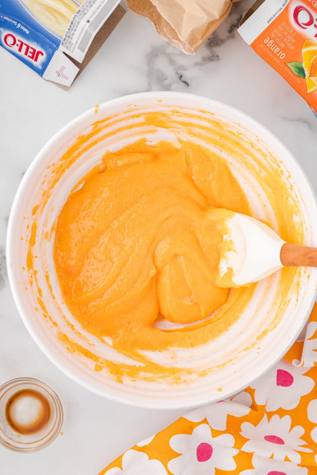 Orange Dreamsicle Cake with a Halloween Twist