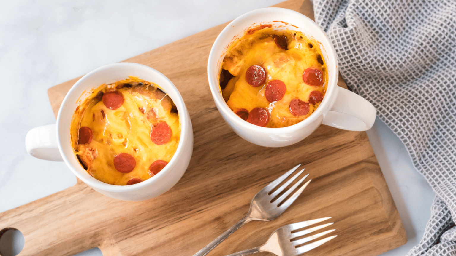 2 Minute Microwave Pizza in a Mug Recipe - Feels Like Home™