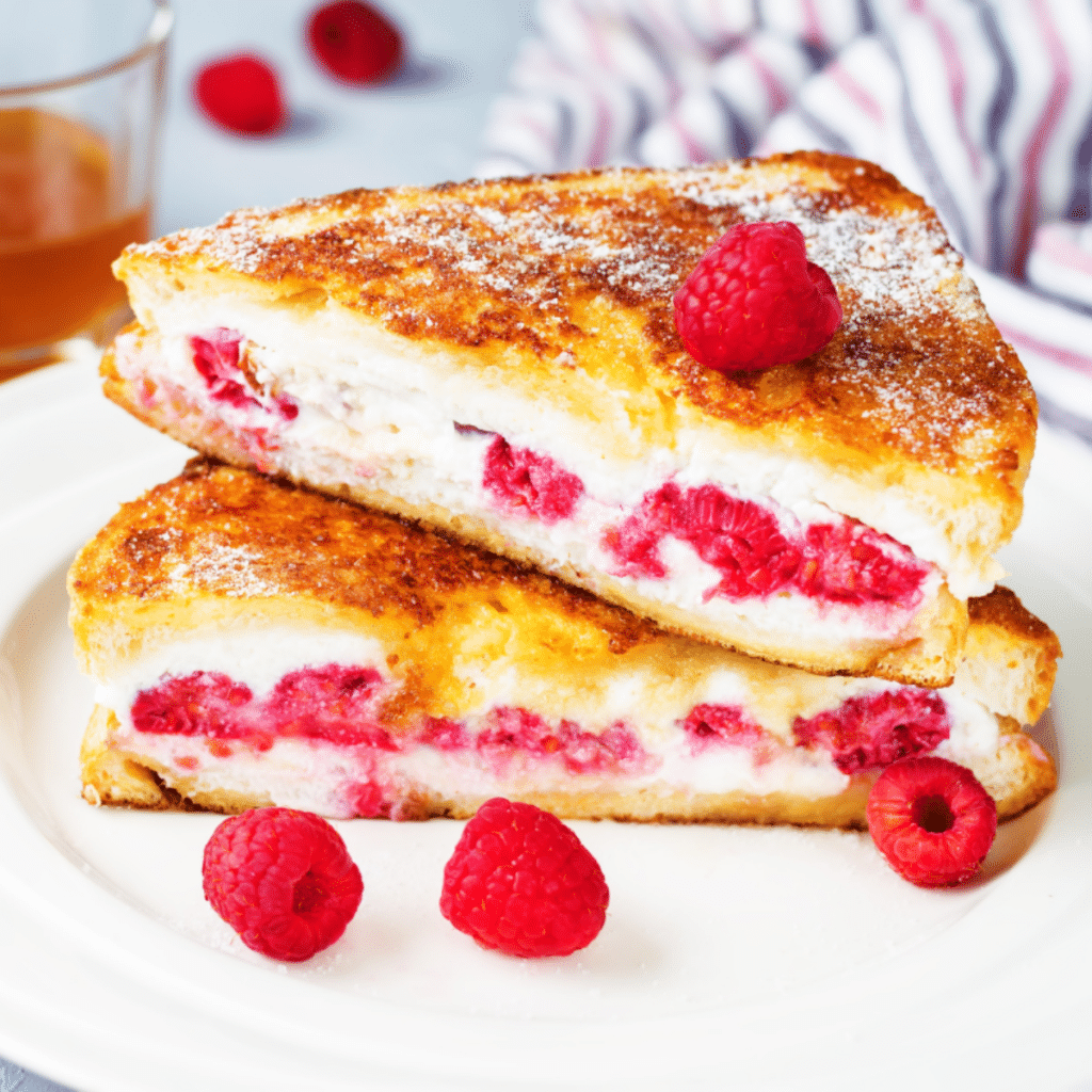 Raspberry Cream Cheese Stuffed French Toast - Feels Like Home™