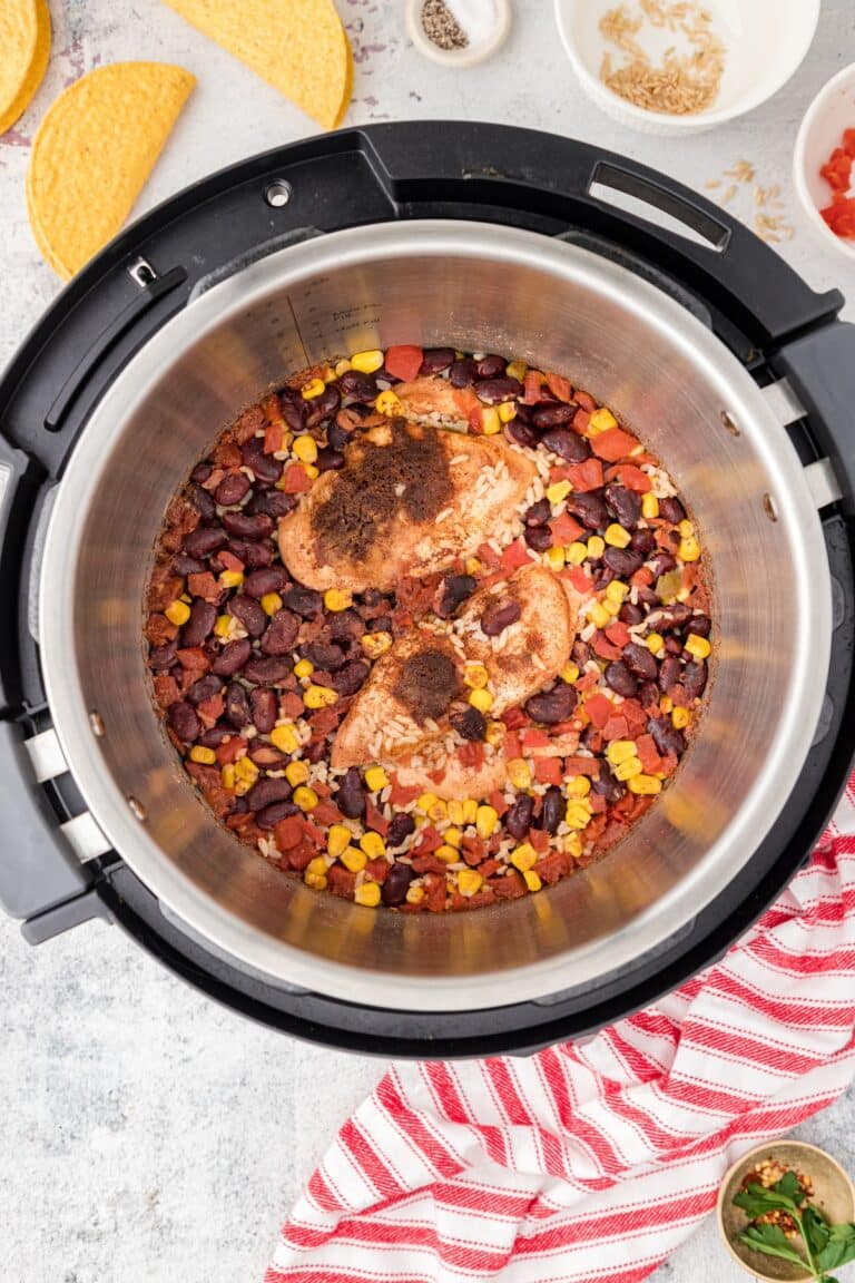 Instant Pot Cheesy Chicken and Rice - Feels Like Home™