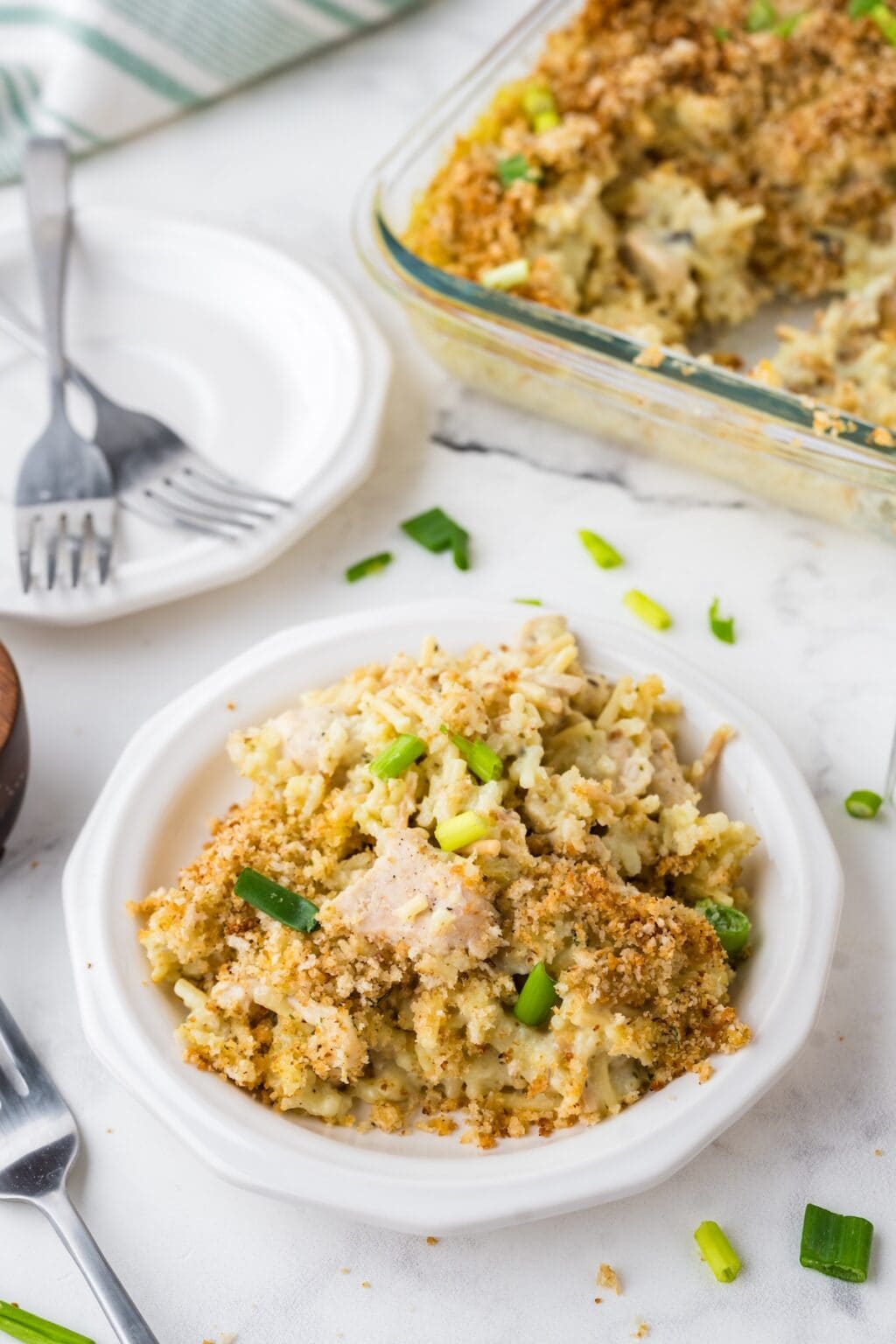 Creamy Baked Chicken and Rice Casserole - Feels Like Home™