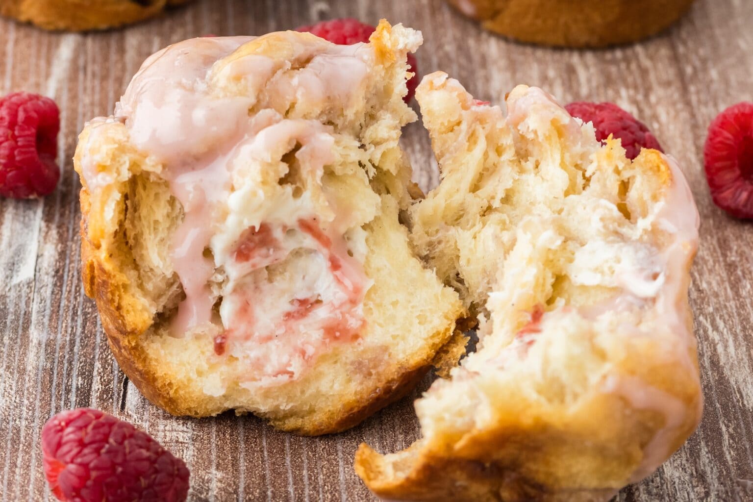 Easy Raspberry Cream Cheese Cruffins with Crescent Rolls - Feels Like Home™
