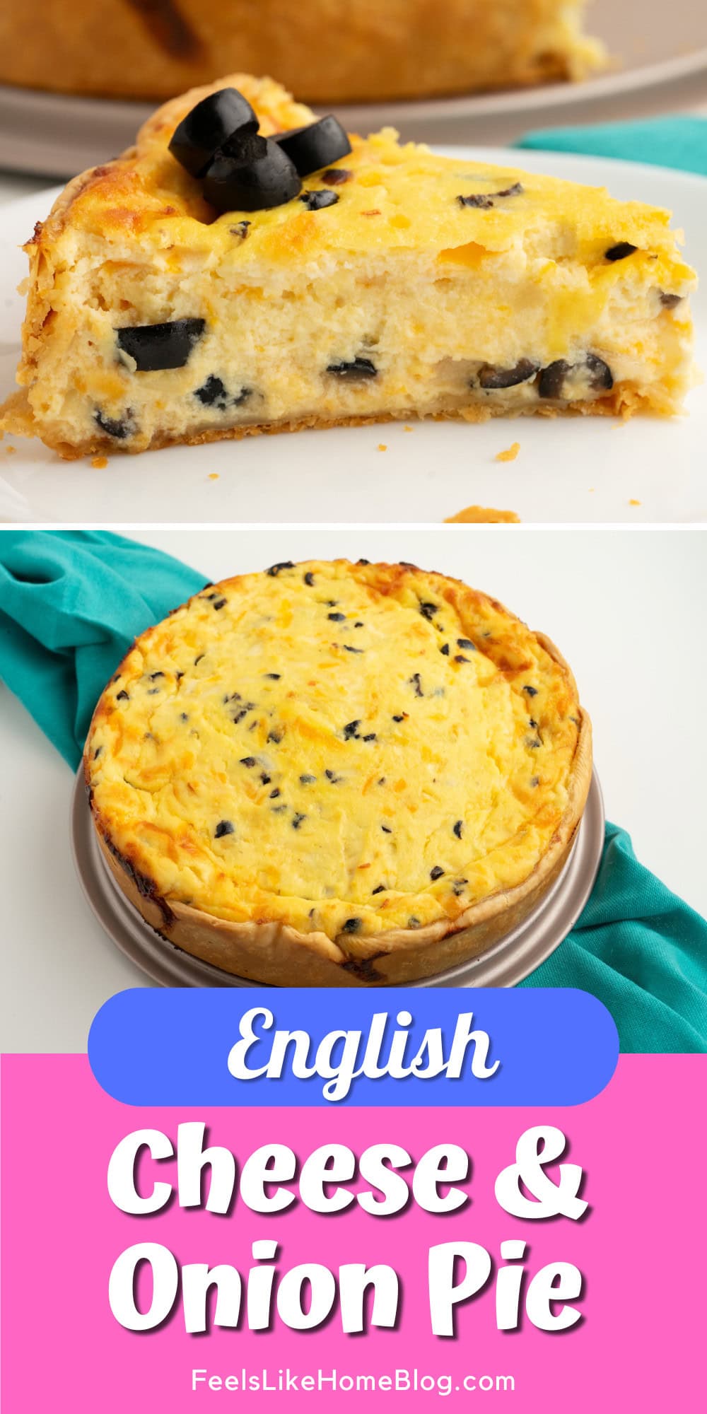 Savory English Cheese & Onion Pie - Feels Like Home™