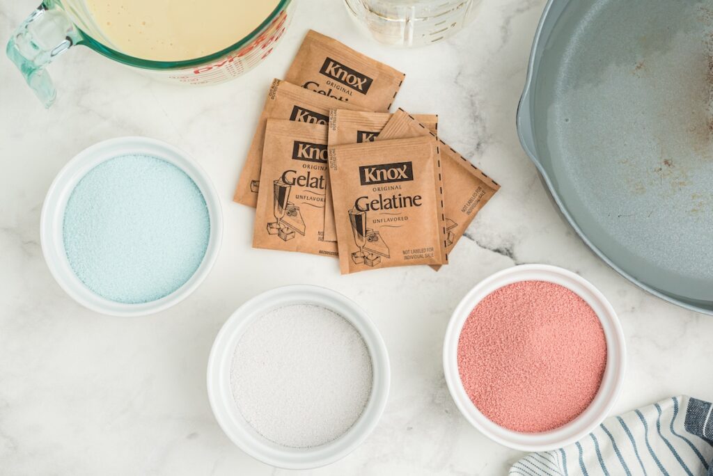 How to Make Red White and Blue Layered Jello - Feels Like Home™