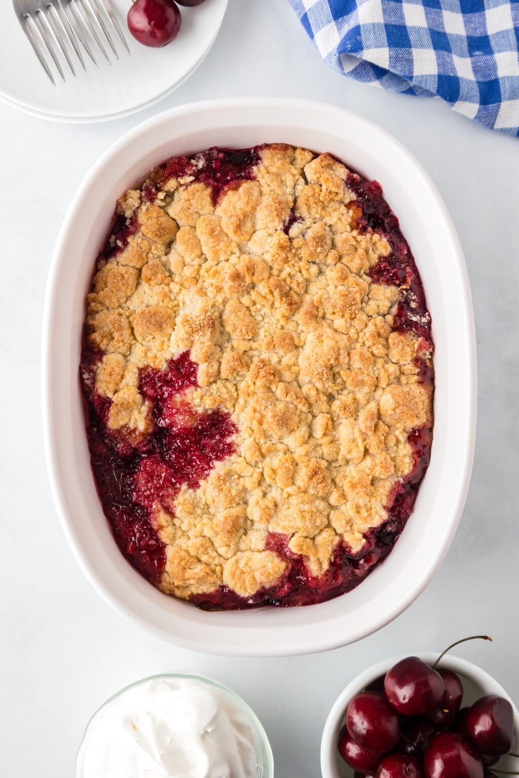 Easy Cherry Cobbler with Fresh Cherries - Feels Like Home™