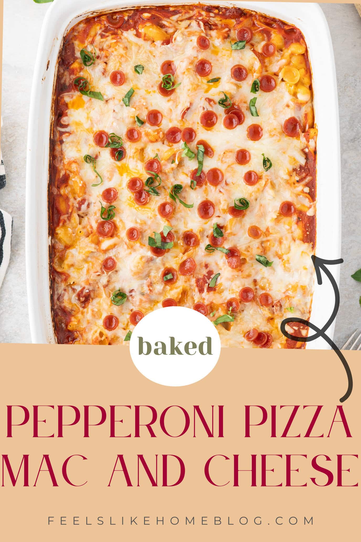 Pepperoni Pizza Mac and Cheese - Feels Like Home™