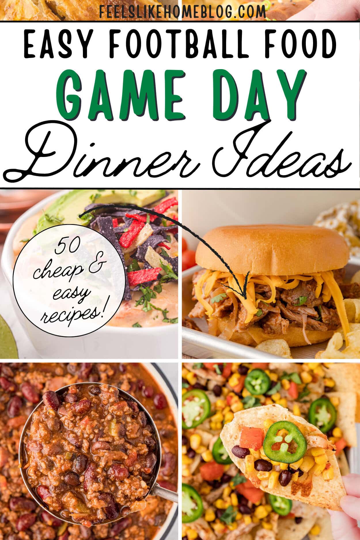 50 Football Food Ideas: Dinners - Feels Like Home™